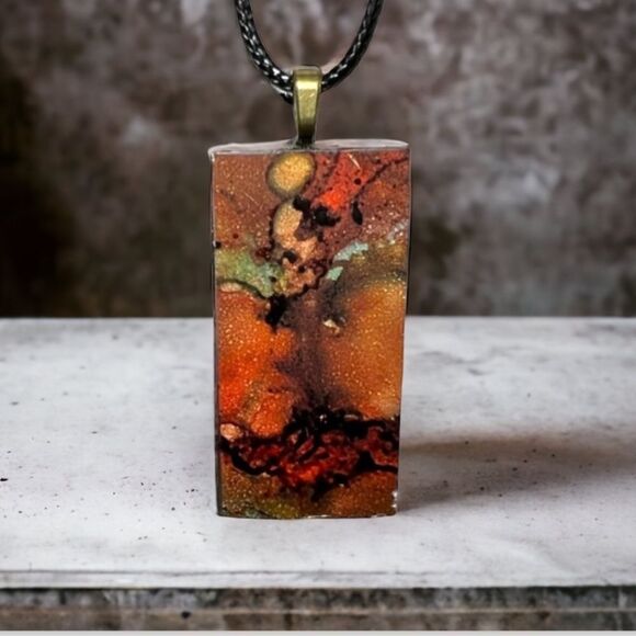 Hand Crafted | Jewelry | Handcraftedpaintedpendantnecklace | Poshmark